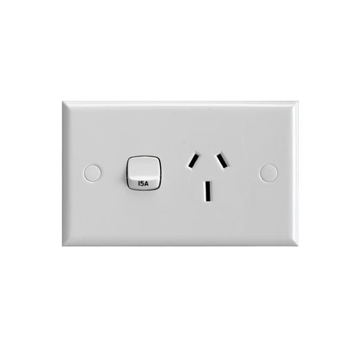 HPM 15A White Single Powerpoint - Bunnings Australia