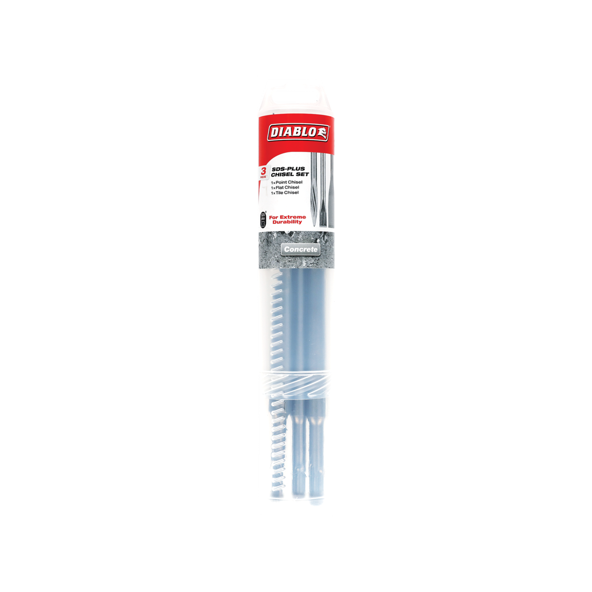 Diablo 3 Piece Sds Plus Chisel Set 2608f03202 Bunnings Australia