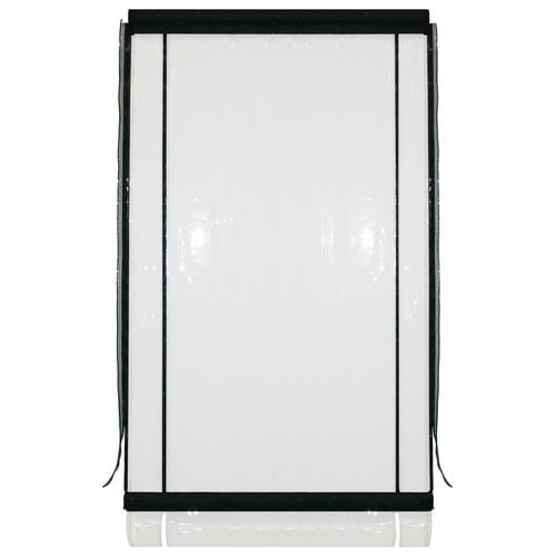 Bistro Blinds 270 x 240cm 0.75mm Clear with Black Trim PVC Outdoor ...