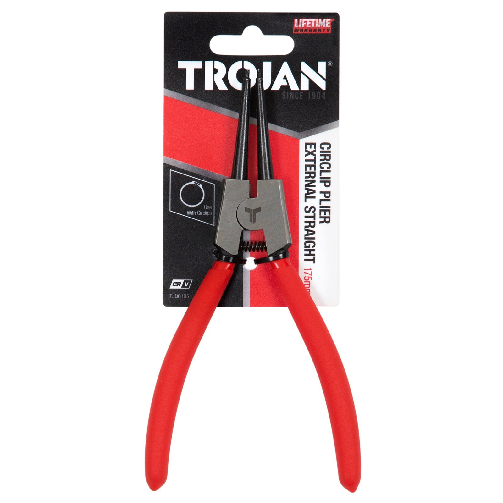 Trojan 175mm Circlip External Straight Tip Plier - Bunnings Australia