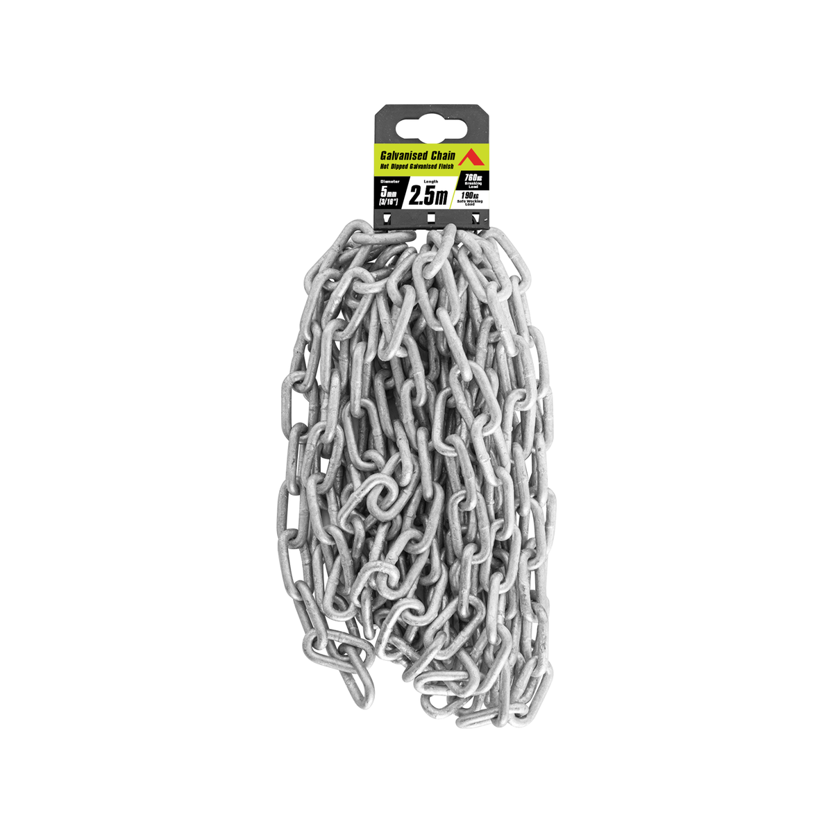 Pinnacle 5mm (3/16") x 2.5m Galvanised Chain - Bunnings Australia