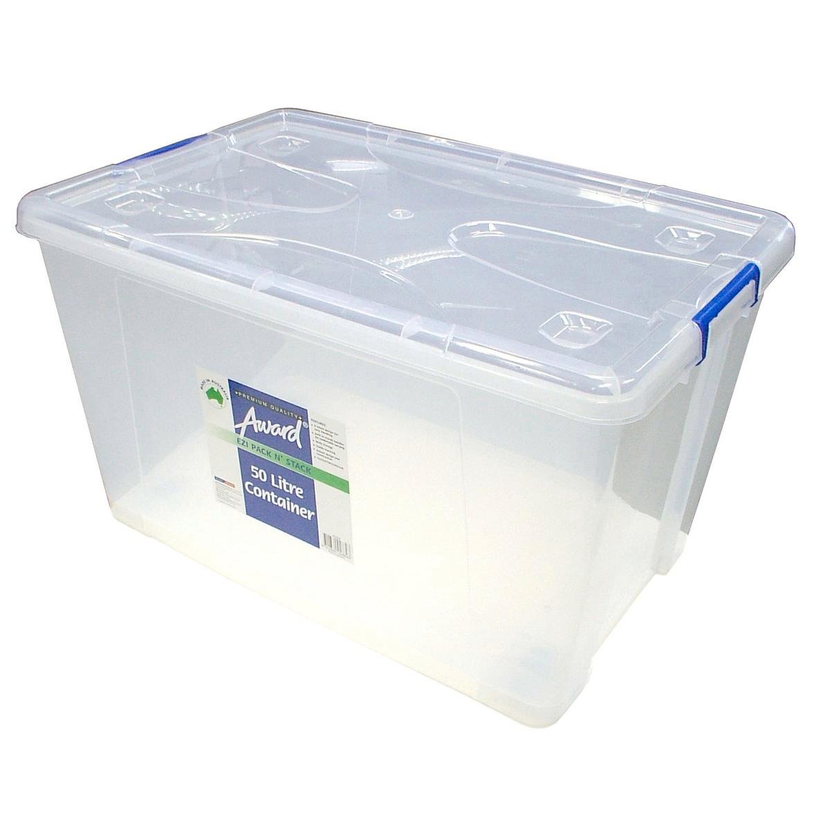 Award Pack N Stack Storage Container with Wheels - 50L - Bunnings Australia