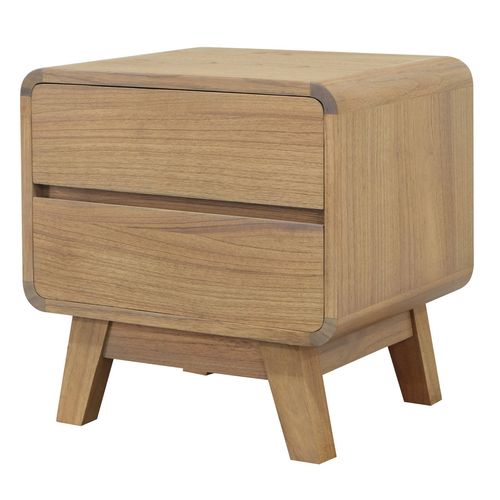 Centrum Furniture Providence 2 Drawer Side Table - Natural - Bunnings ...