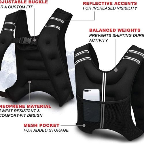 10KG Weight Vest Weighted Workout Vest - Bunnings Australia
