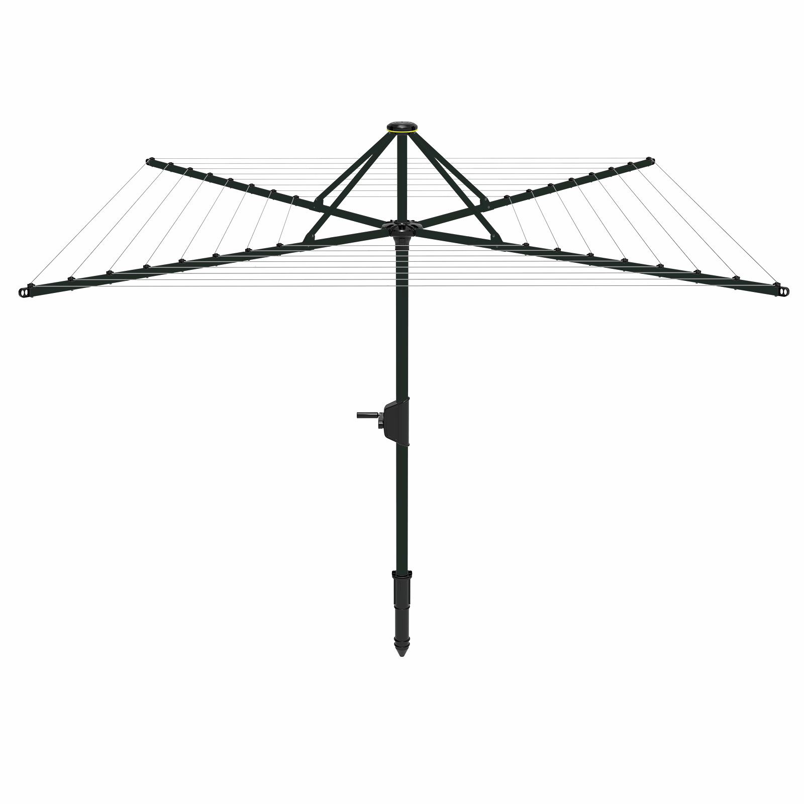 Daytek Black Satin MK2 M58 Rotary Clothesline - Bunnings Australia