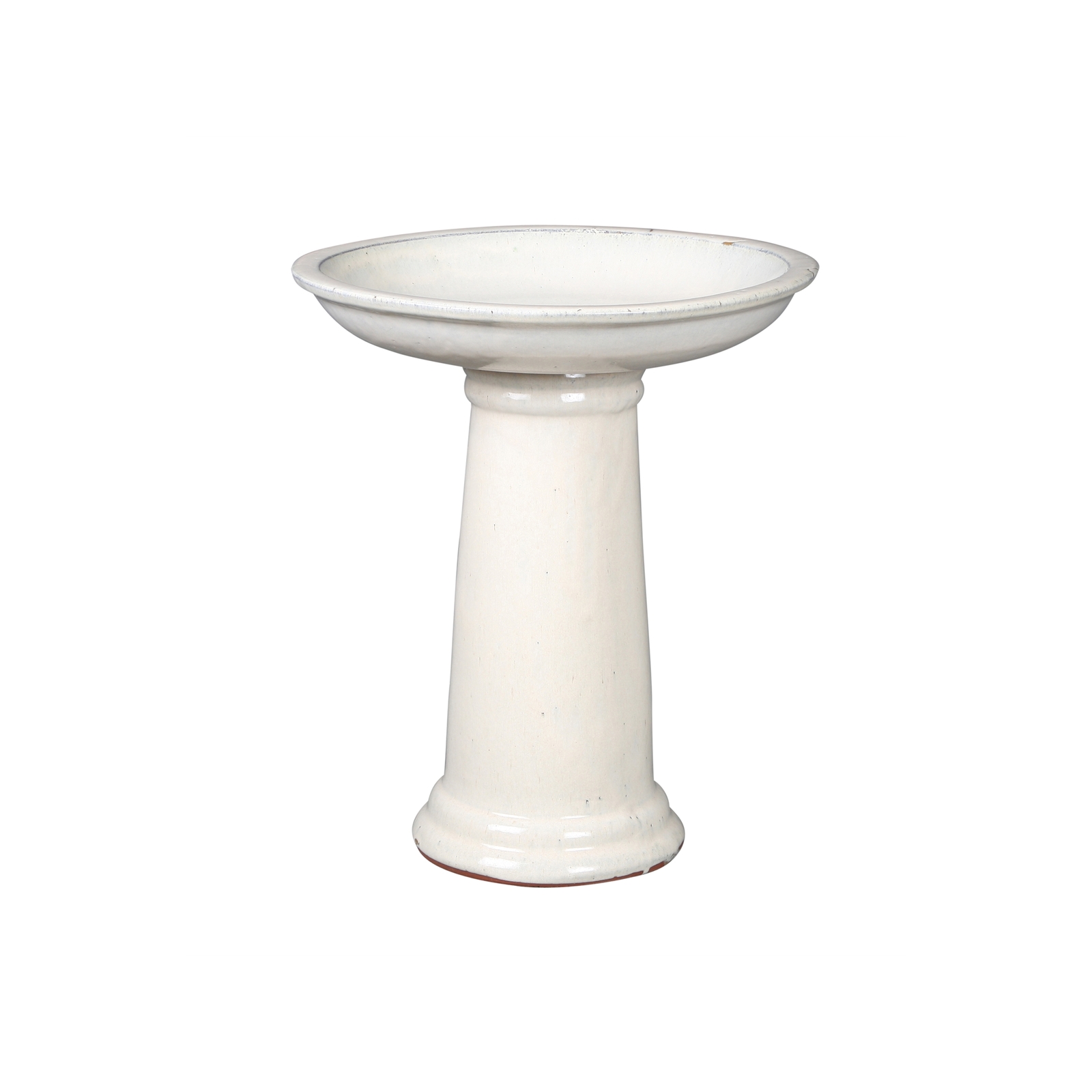 Northcote Pottery 400 x 500mm Cream Balmoral Glazed Bird Bath ...