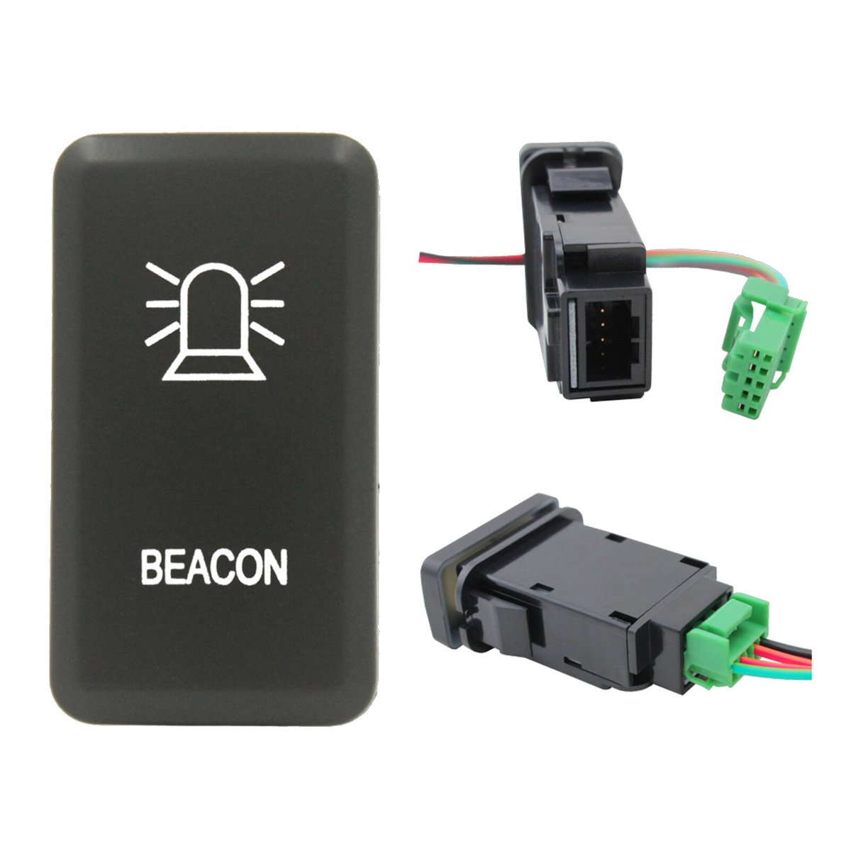 Switch Boss Green LED Push Switch fits Toyota Hilux (2005-2015) 120 ...