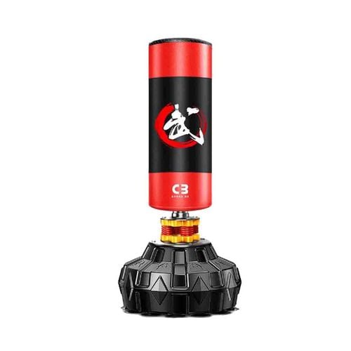 Costway 1.75m Boxing Punching Stand UFC Kick Training Sandbag w/Suction ...