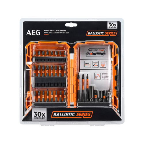 AEG 32 Piece Ballistic Series Impact Rated Set - Bunnings Australia