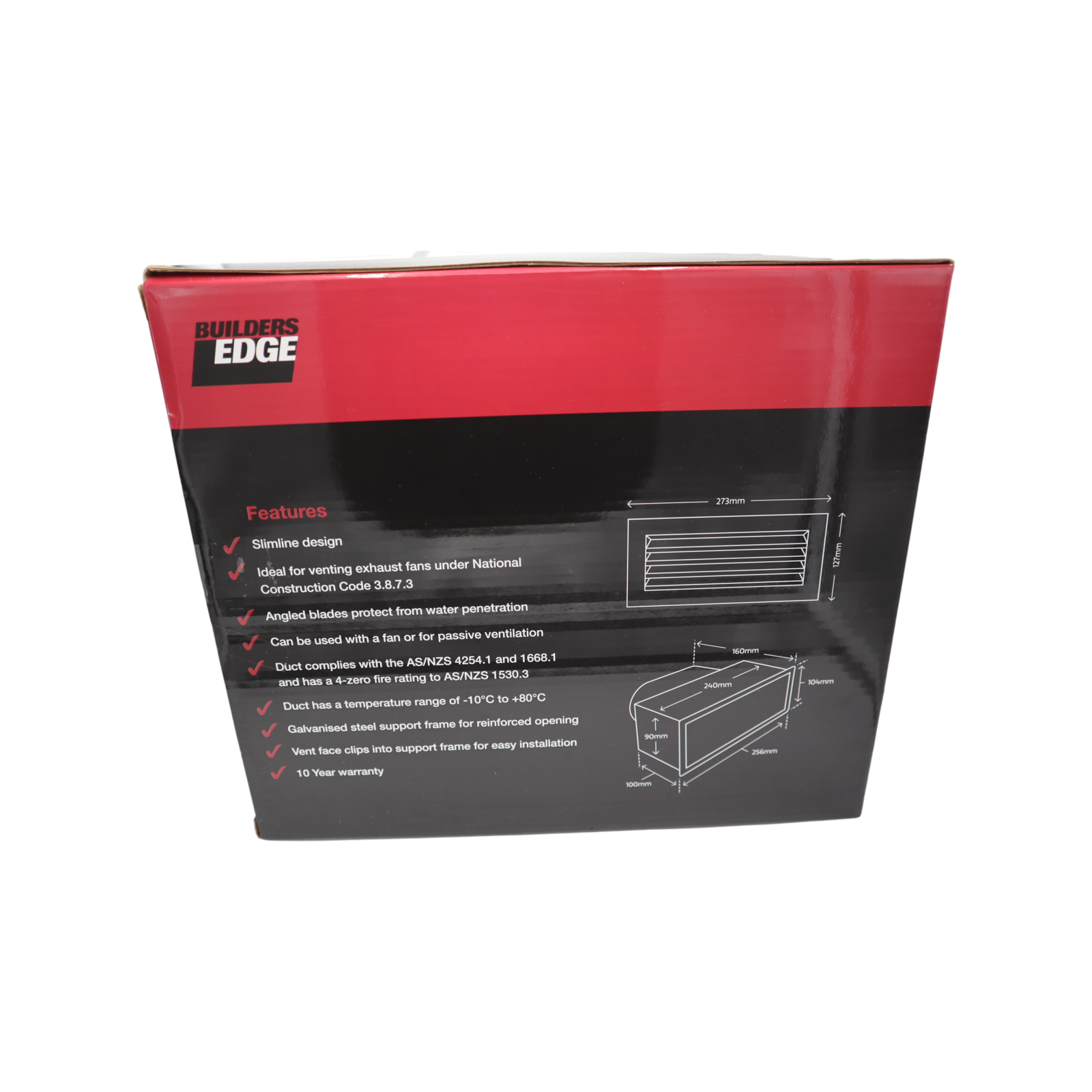 Builders Edge 150mm Aluminium Brick Vent Kit - Bunnings Australia