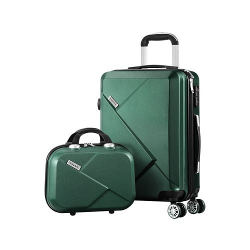 Mazam 2PCS Luggage Suitcase Set TSA Lock Green - Bunnings Australia