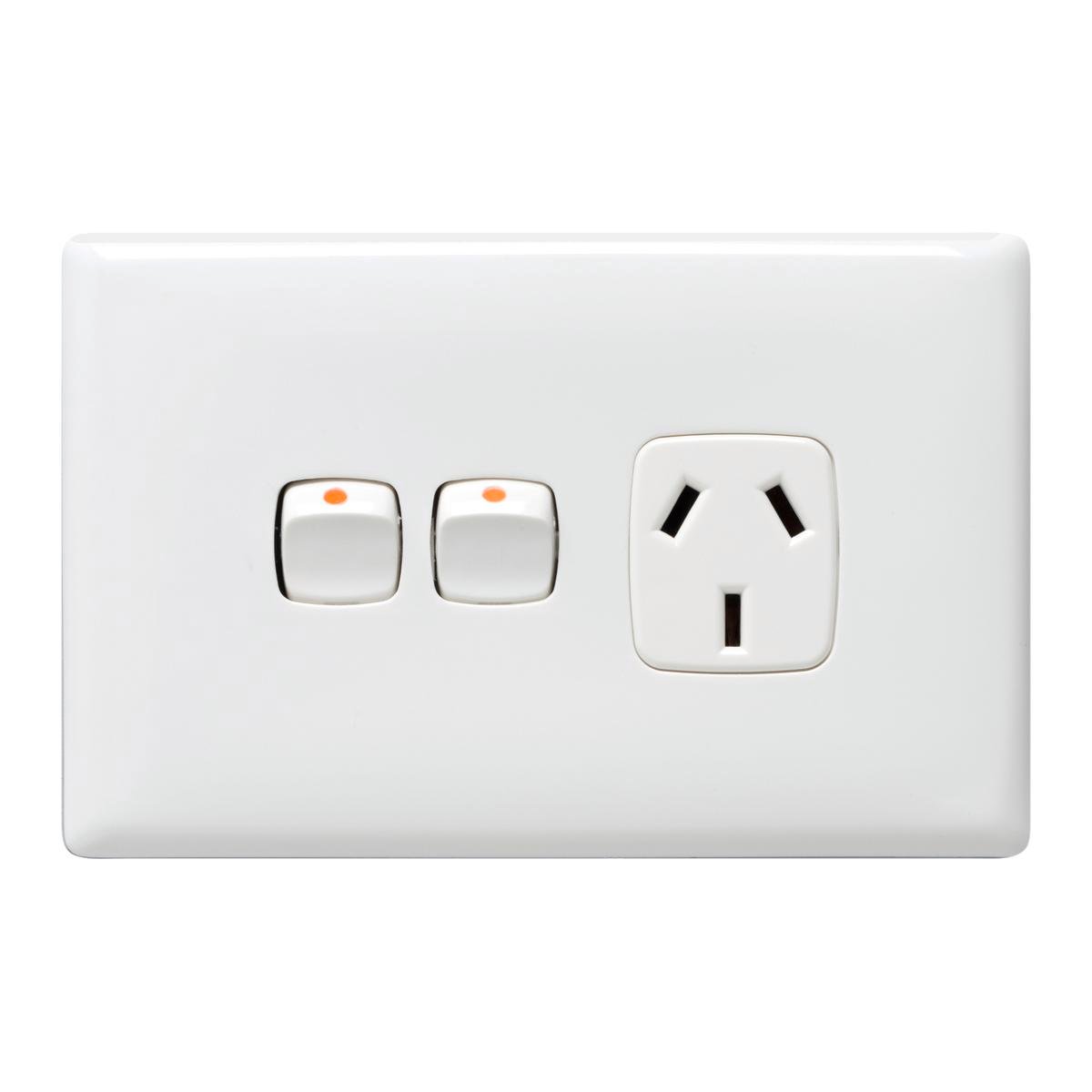 HPM LINEA Single Powerpoint with Extra Switch - Bunnings Australia