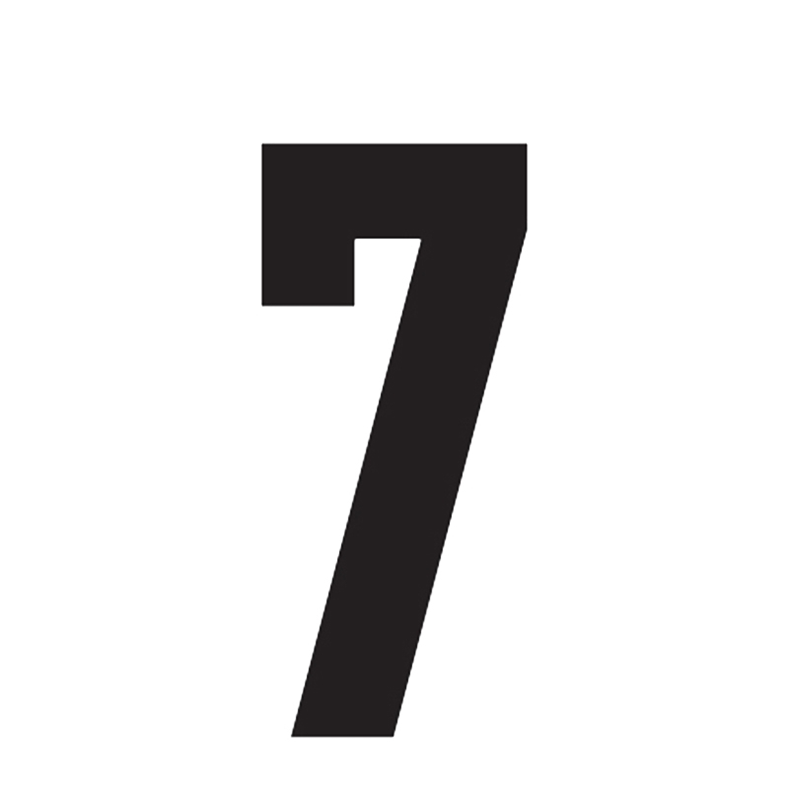 Sandleford Cut Out Numeral "7" 85mm Black Self Adhesive - Bunnings New ...