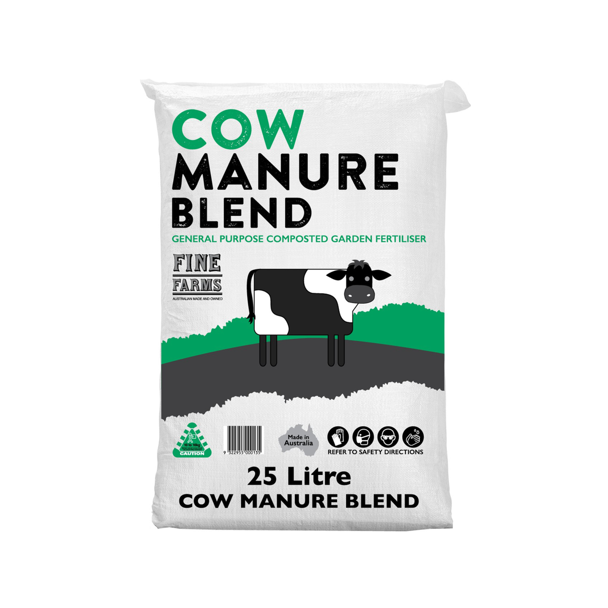 Fine Farms 25L Blended Cow Manure - Bunnings Australia