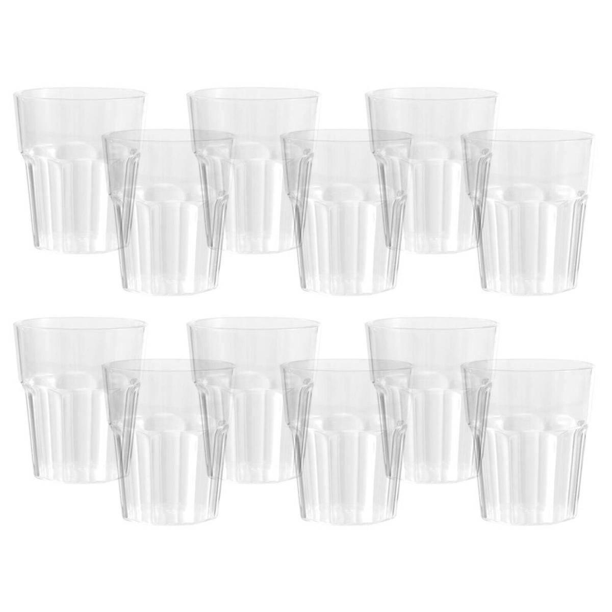 12PK Lemon & Lime 350ml Plastic Drinking Water Cup - Clear - Bunnings ...