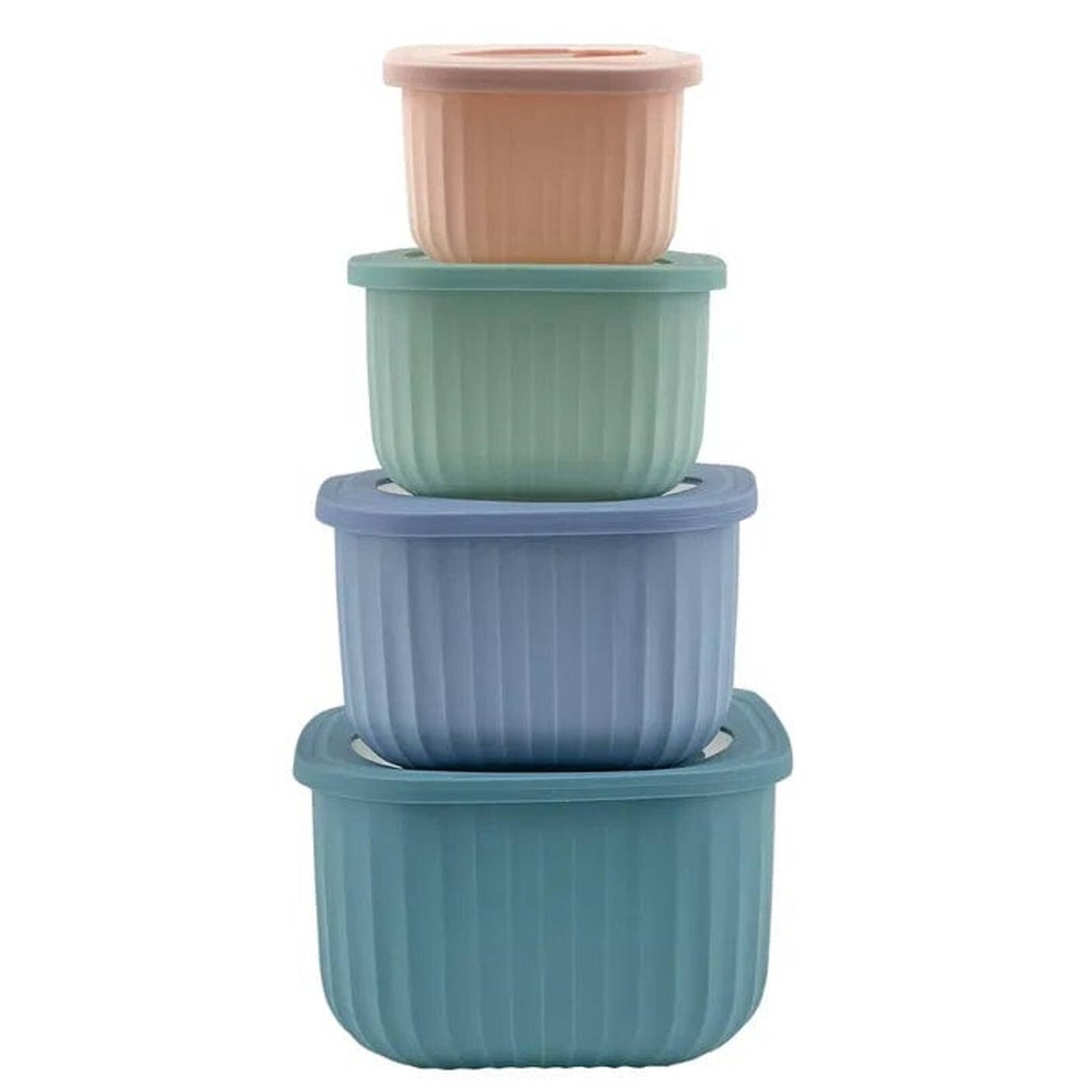 Cook Easy 4PC Square Nested Food Storage Set - Bunnings Australia