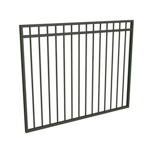 ProtectorAl 1201 - 1500 x 1200mm Woodland Grey Aluminium Garden Gate ...