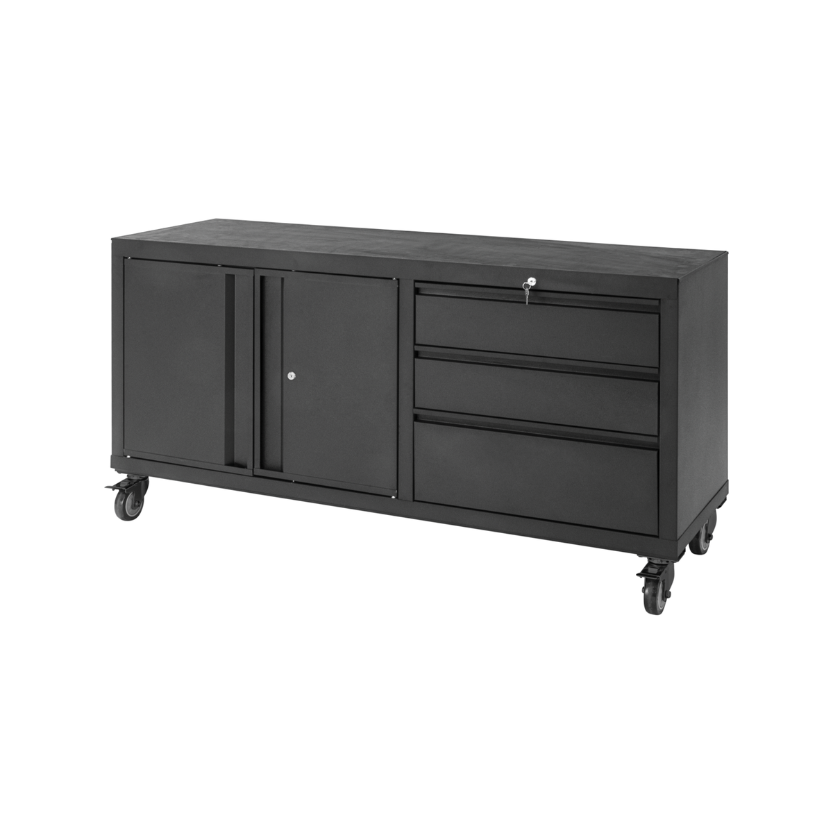 Pinnacle 810 x 1500 x 500mm Matte Black XL Mobile Storage Unit ...