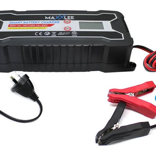 Maxxlee 20A 12V 24V Smart Automatic 8 Stage Fast Battery Charger SLA ...