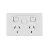 DETA Double Power Point with Extra Switch - Bunnings Australia