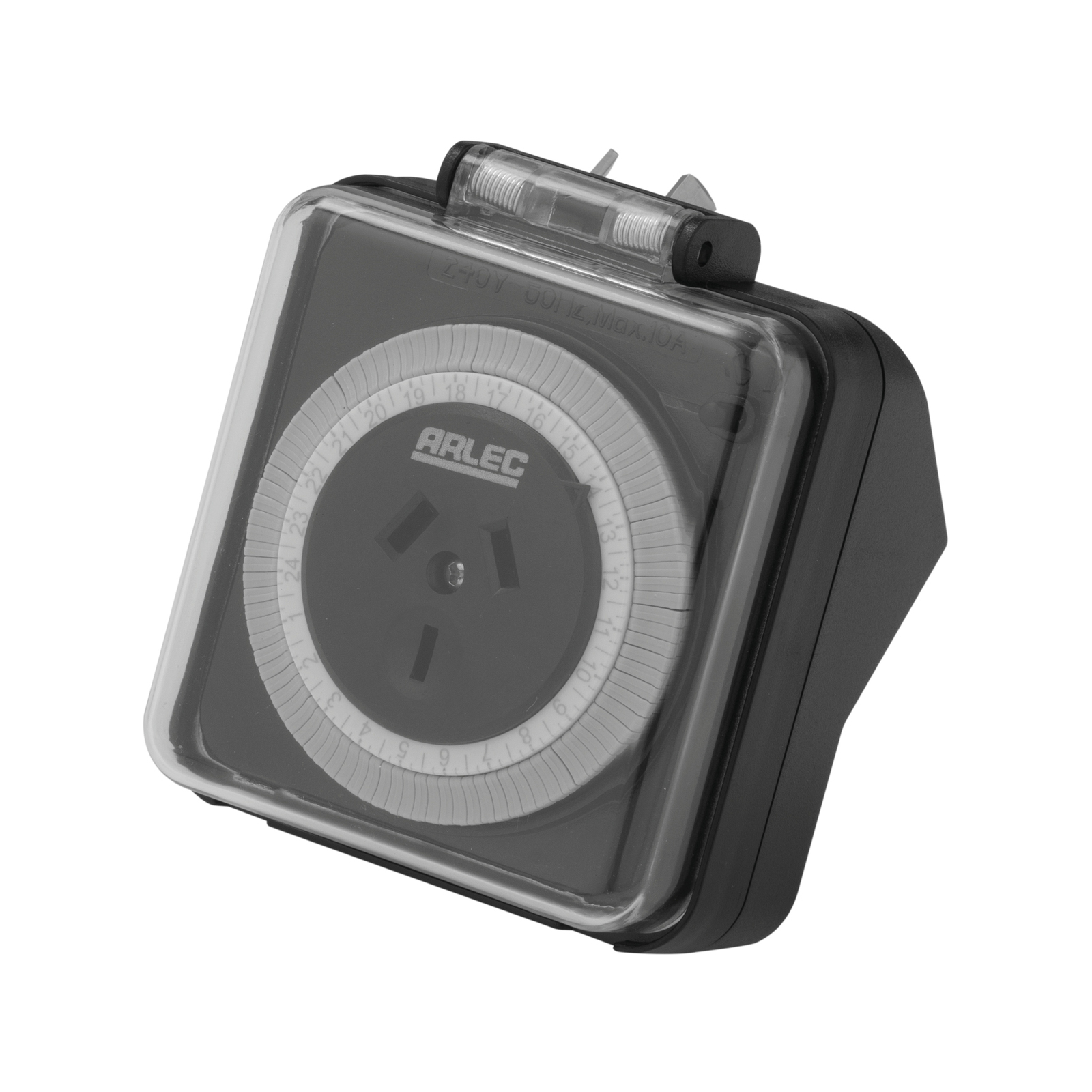 Arlec Black 24 Hour Weatherproof Timer - Bunnings New Zealand