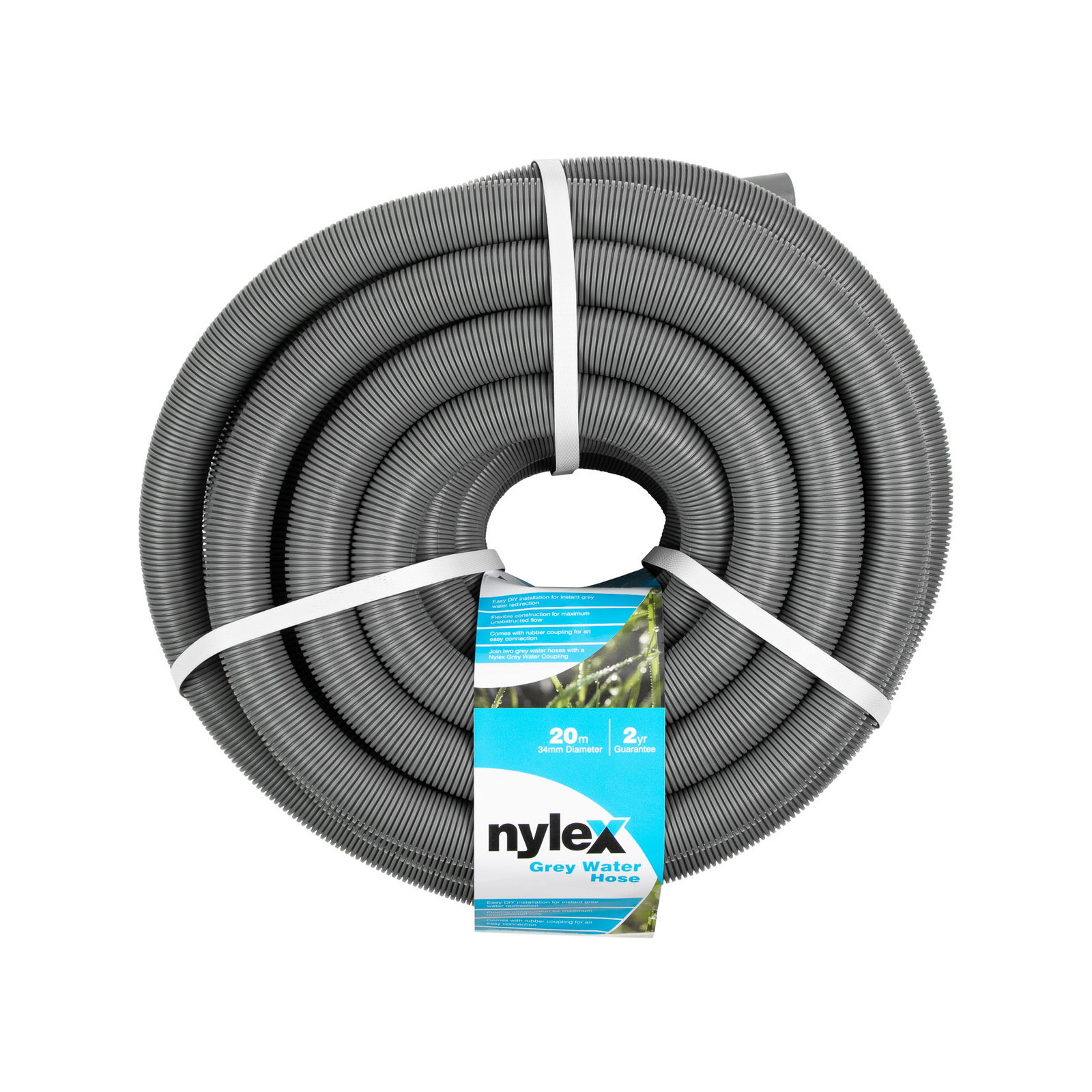 Nylex 34mm x 20m Grey Water Hose - Bunnings Australia