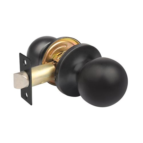 Ikonic Matte Black Passage Knob Set - Bunnings New Zealand