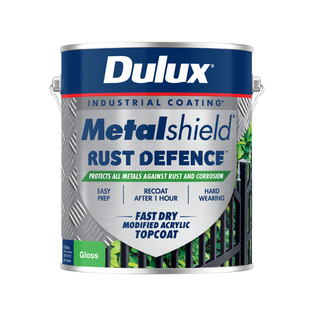 Dulux 4L Ultra Deep Base Gloss Metalshield Defence Rust - Bunnings ...