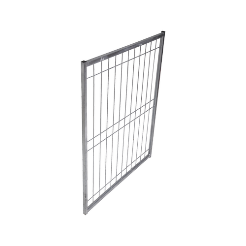 RapidFence 960 x 1215mm Galvanised Roll Top Wire Mesh Fence Gate ...