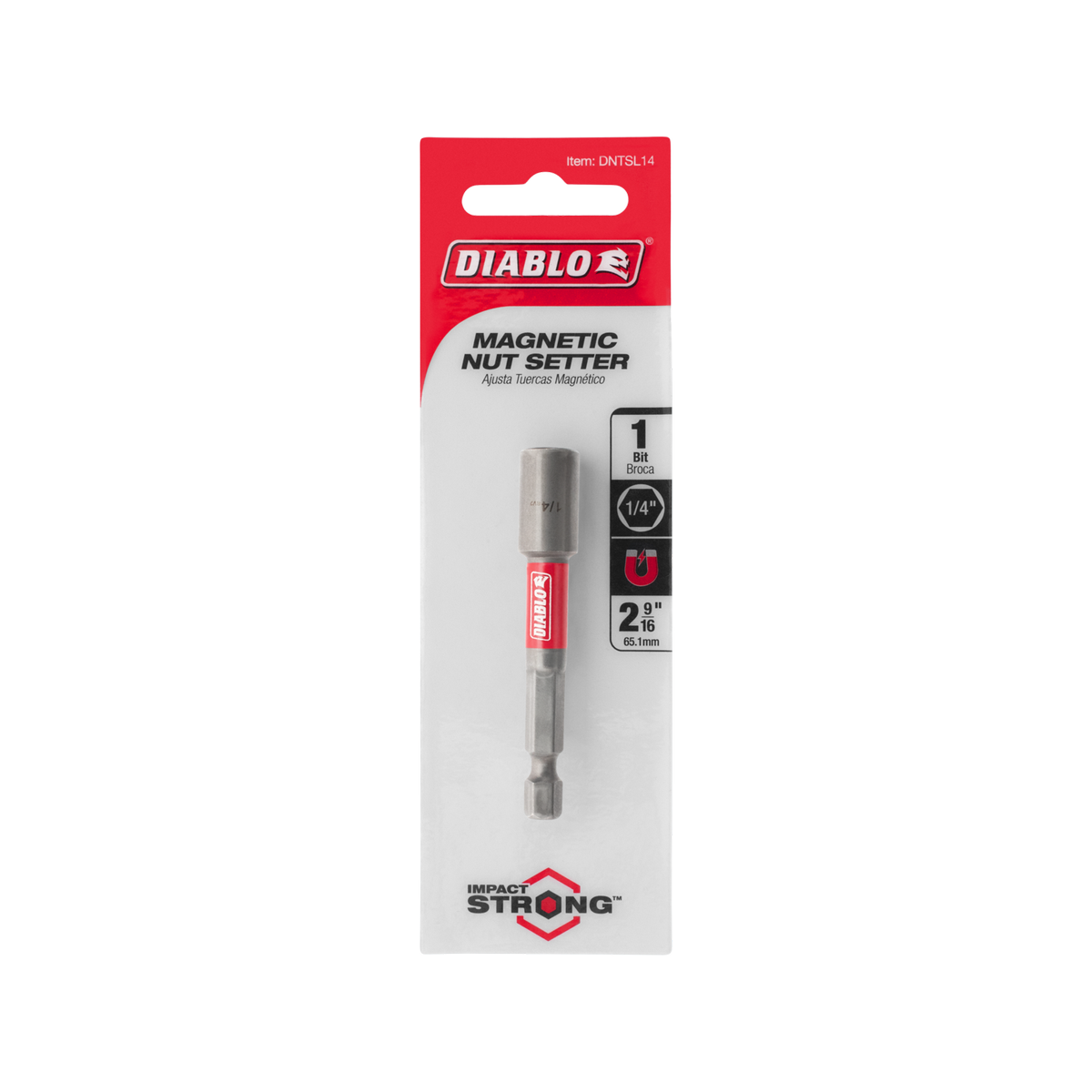 Diablo 1/4" 65mm Magnetic Nut Setter - Bunnings Australia