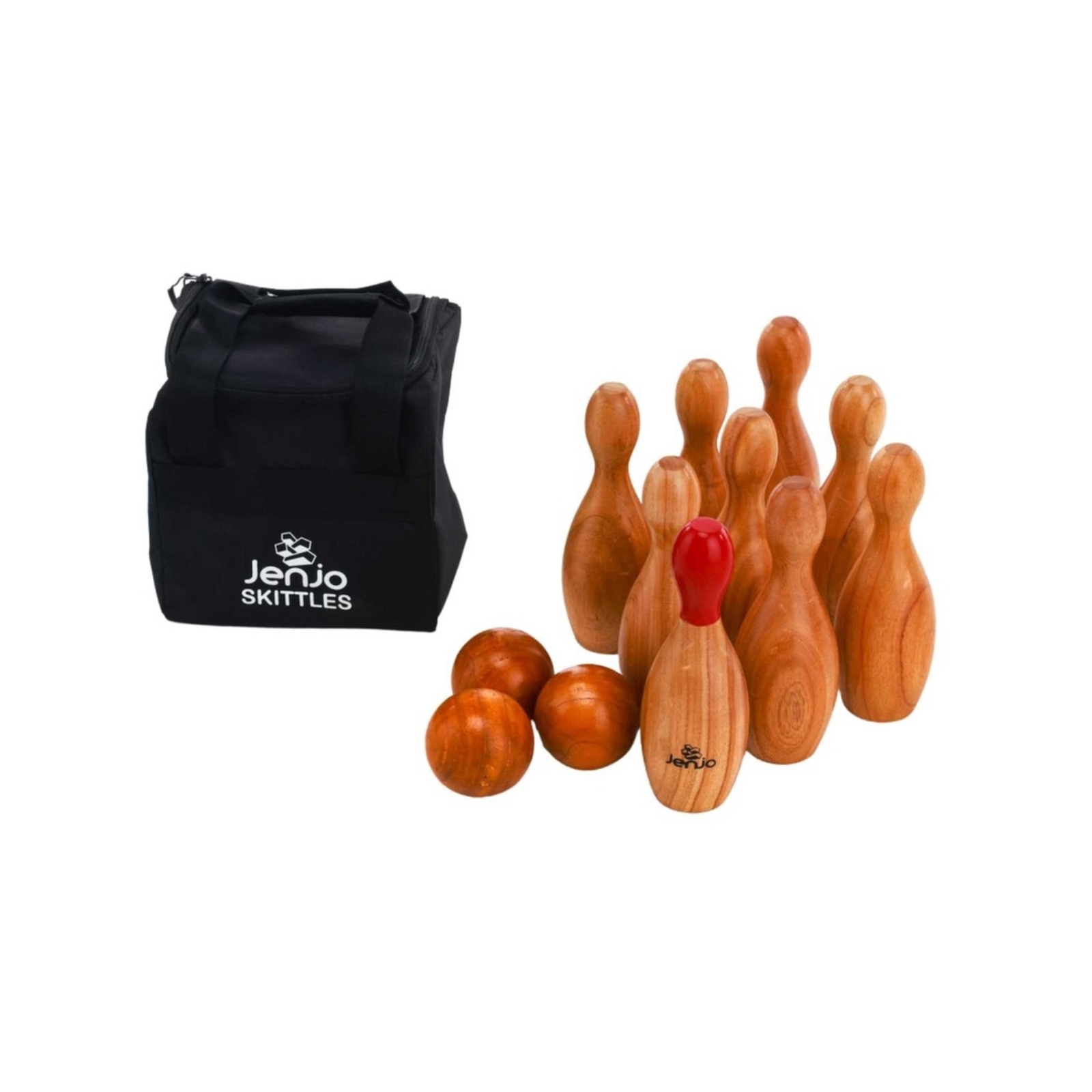 Outdoor Wooden Skittles Bowling Lawn Game Set - Bunnings Australia