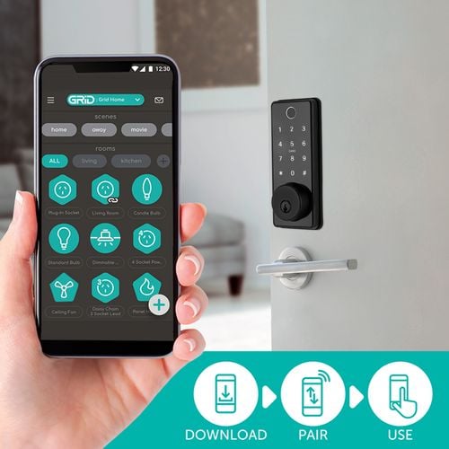 Orion Grid Connect Smart Deadbolt Lock with Remote Access - Bunnings ...
