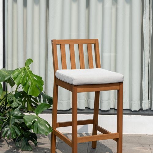 Mimosa Santo Timber Bar Stool with Cushion - Bunnings New Zealand