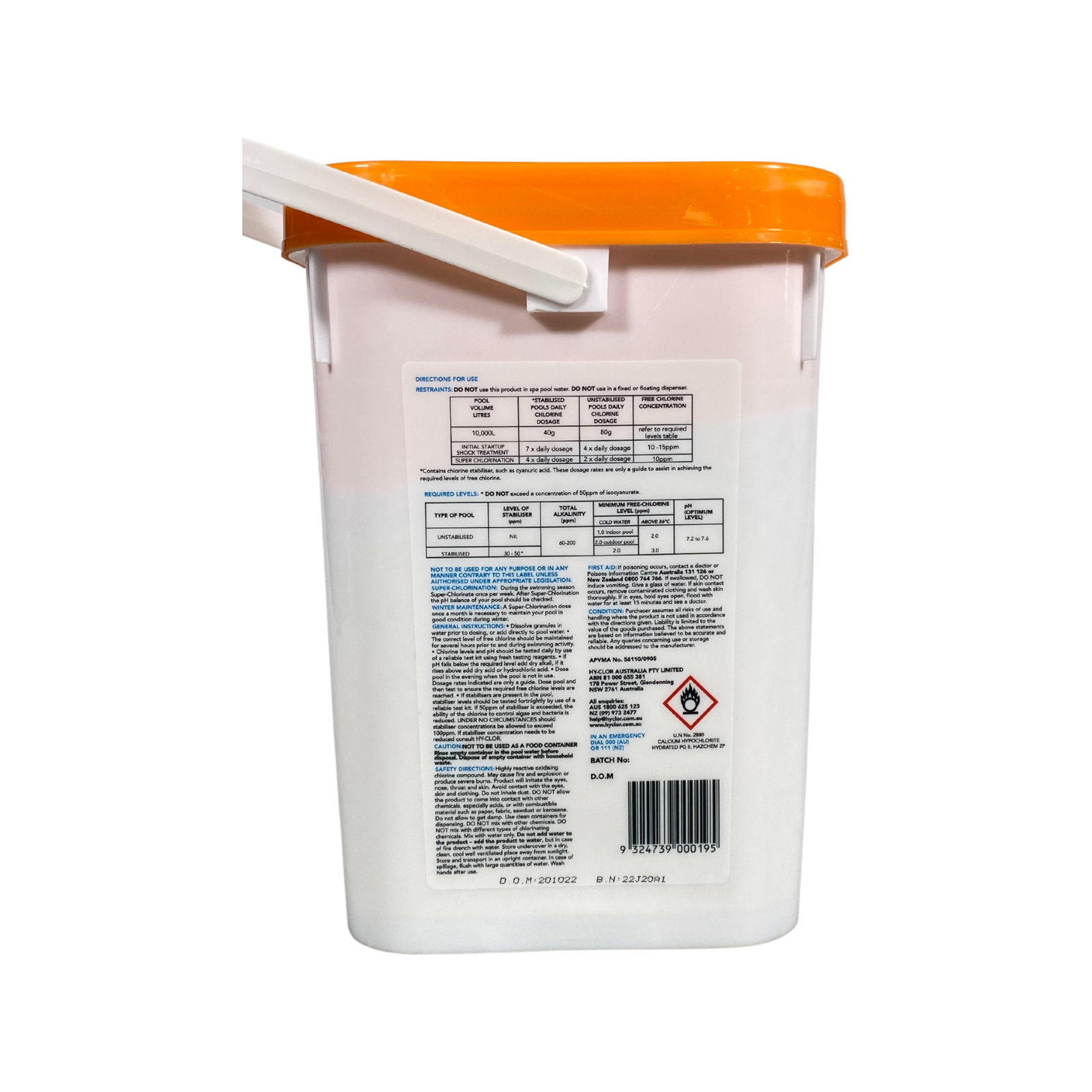 Hy-Clor 4kg Super Shock Granular Pool Chlorine - Bunnings Australia