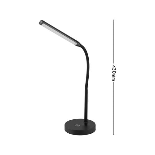 Verve Design LED Table Lamp With Wireless Charging - Black - Bunnings ...