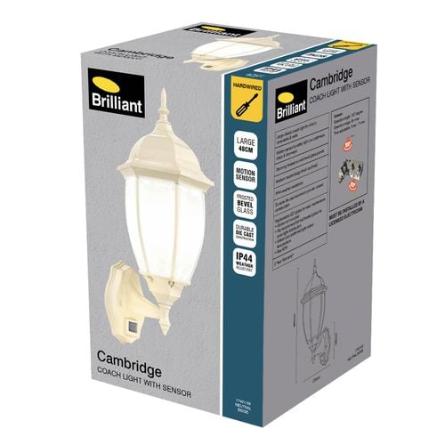 Brilliant Neutral Beige Cambridge Coach Light with Sensor - Bunnings ...