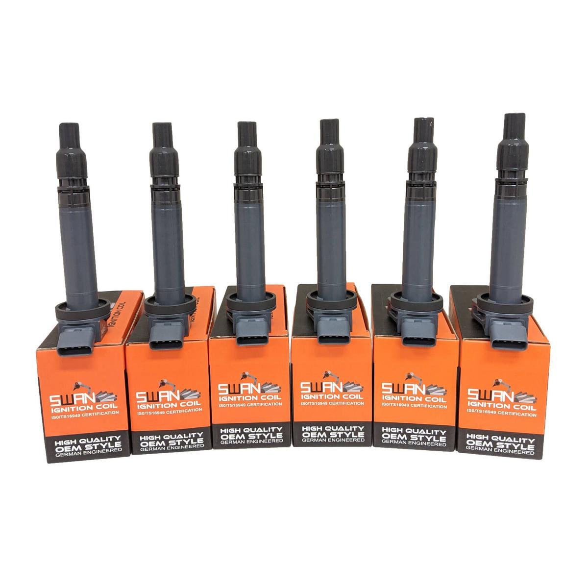 6-Pack SWAN Ignition Coil for Toyota Landcruiser Prado TX TZ GRJ150 (4 ...