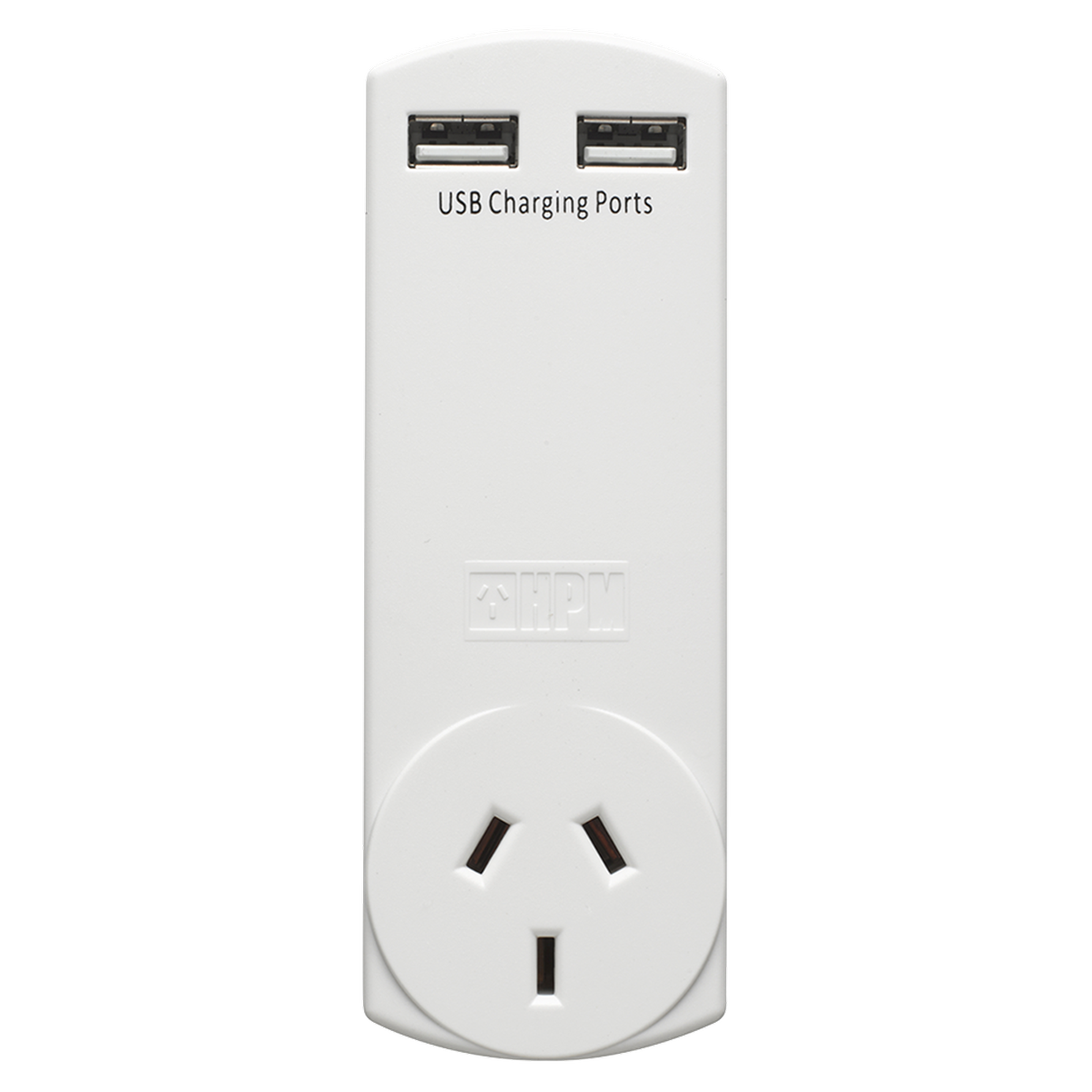 HPM Adaptor with USB Charger 4.2A - White D2USB - Bunnings Australia