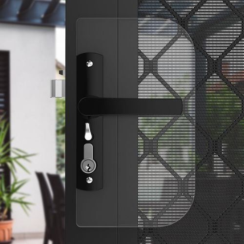 Rolltrak Black Keyed Hinged Screen Door Lock - Bunnings Australia