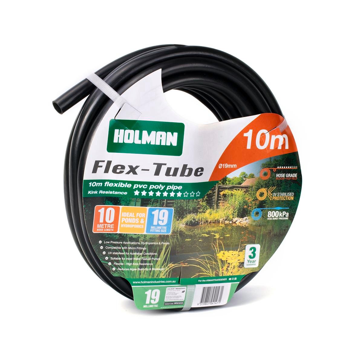 Holman 19mm x 10m Black Flex-Tube - Bunnings Australia