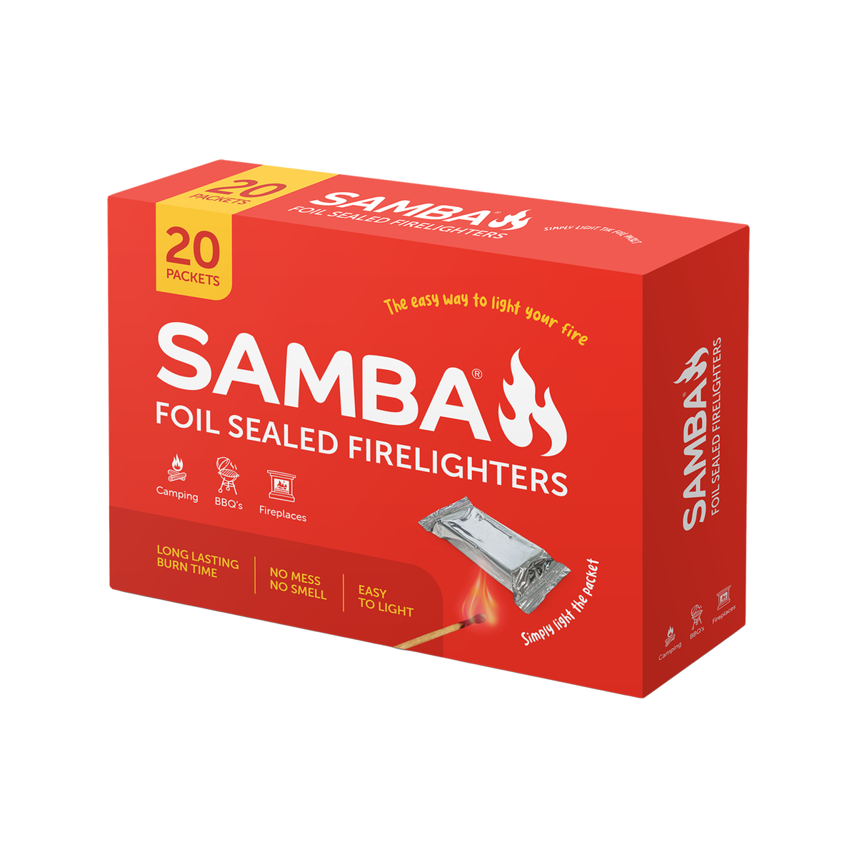 Samba Individually Wrapped Firelighter - 20 Pack - Bunnings New Zealand