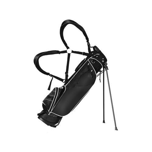 Costway Portable Golf Stand Cart Bag w/4 Way Dividers, Double Shoulder ...