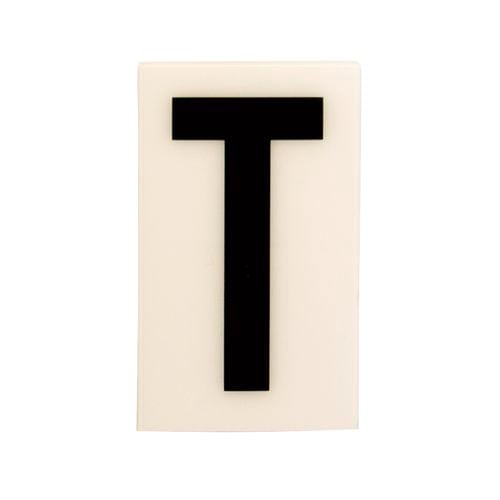 Sandleford 85 x 55mm T Black and White Self Adhesive Letter - Bunnings ...