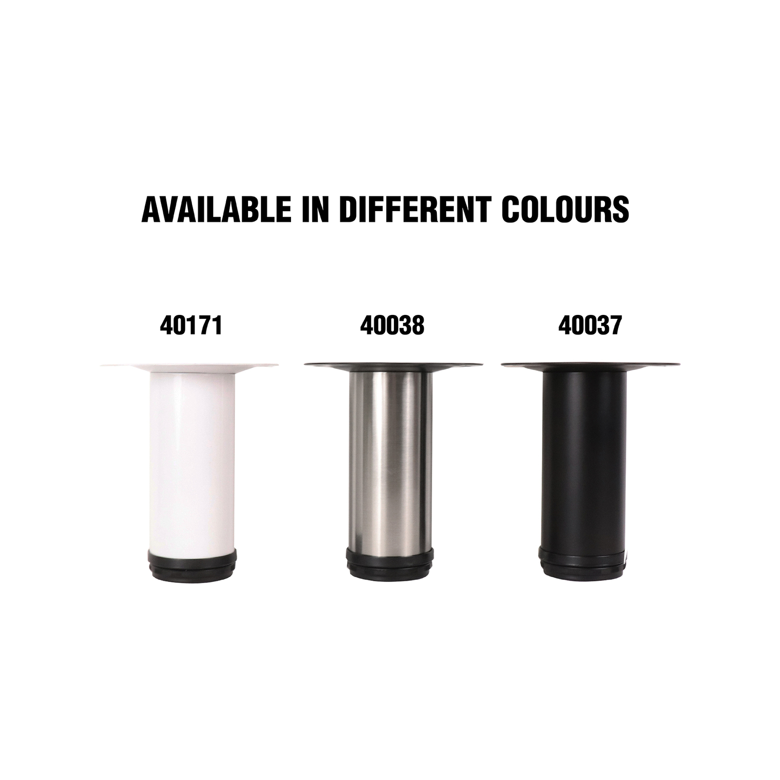 Adoored 60 x 150mm Black Round Table Leg - Bunnings Australia