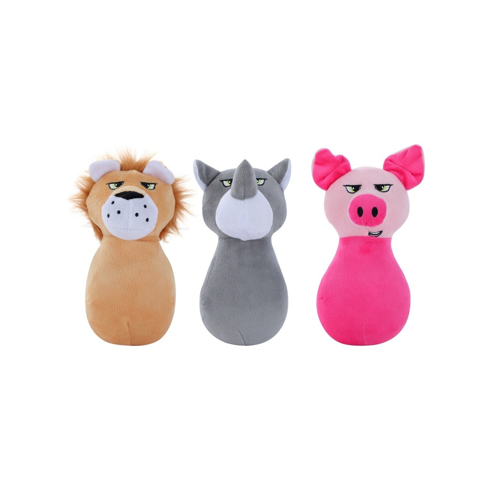 Paws & Claws Plush Squeaky Animal Head Pet Dog Toy Assorted - Bunnings ...