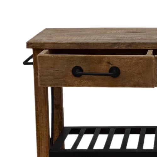 Wooden Wheely Butlers Trolley - Bunnings Australia