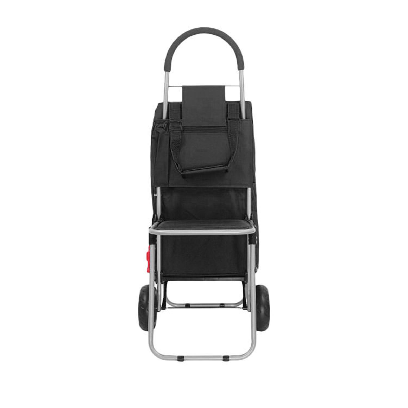 White Magic Handy Trolley with Seat Black - Bunnings Australia