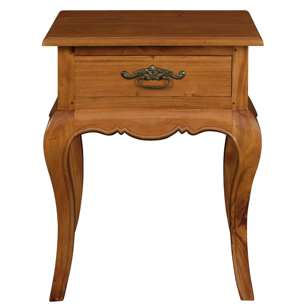 Centrum Furniture French Provincial 1 Drawer Side Table - Light Pecan ...