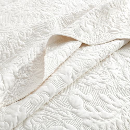 Renee Taylor Berlin Jacquard Super King Coverlet Set/2x Pillowcase ...