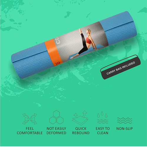 Nivia 4mm Blue Yoga Mat - Bunnings Australia